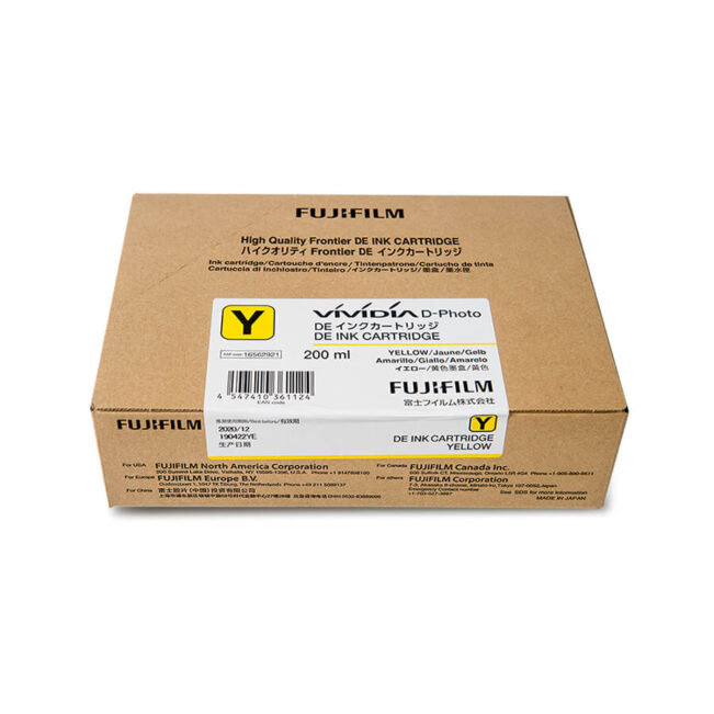 Fuji-DE-100-Ink-Cartridge-Yellow – Photo and Inject Papers